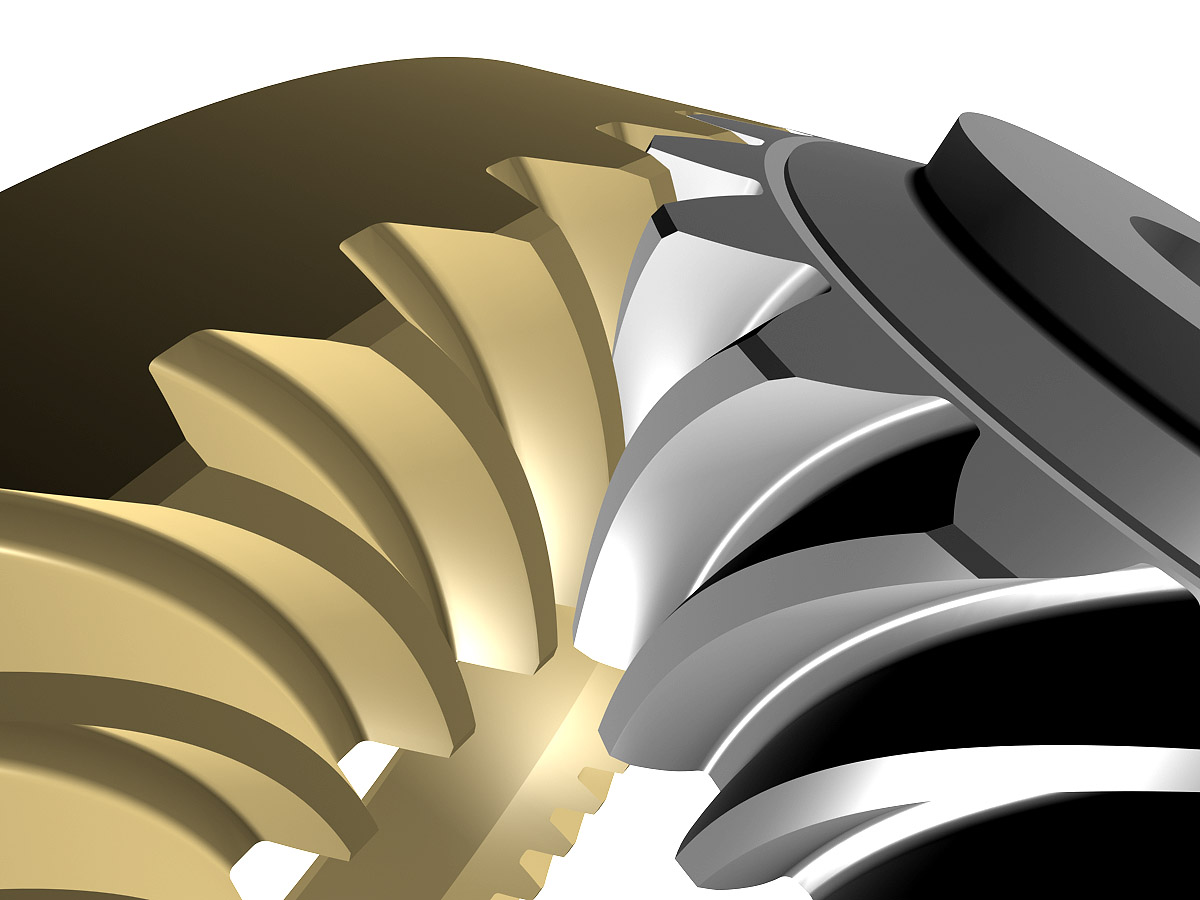 MP1000 METSO gear set reverse engineered mathematical models